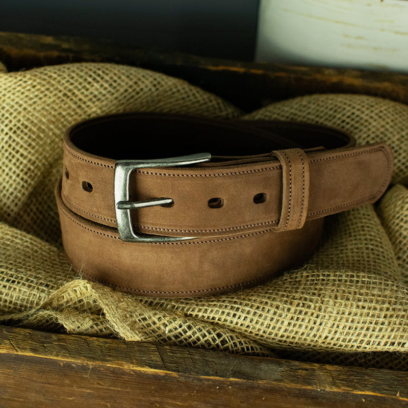 USA MADE Men's Luxury Suede Belt to Elevate Style | The Suede - Hanks Belts