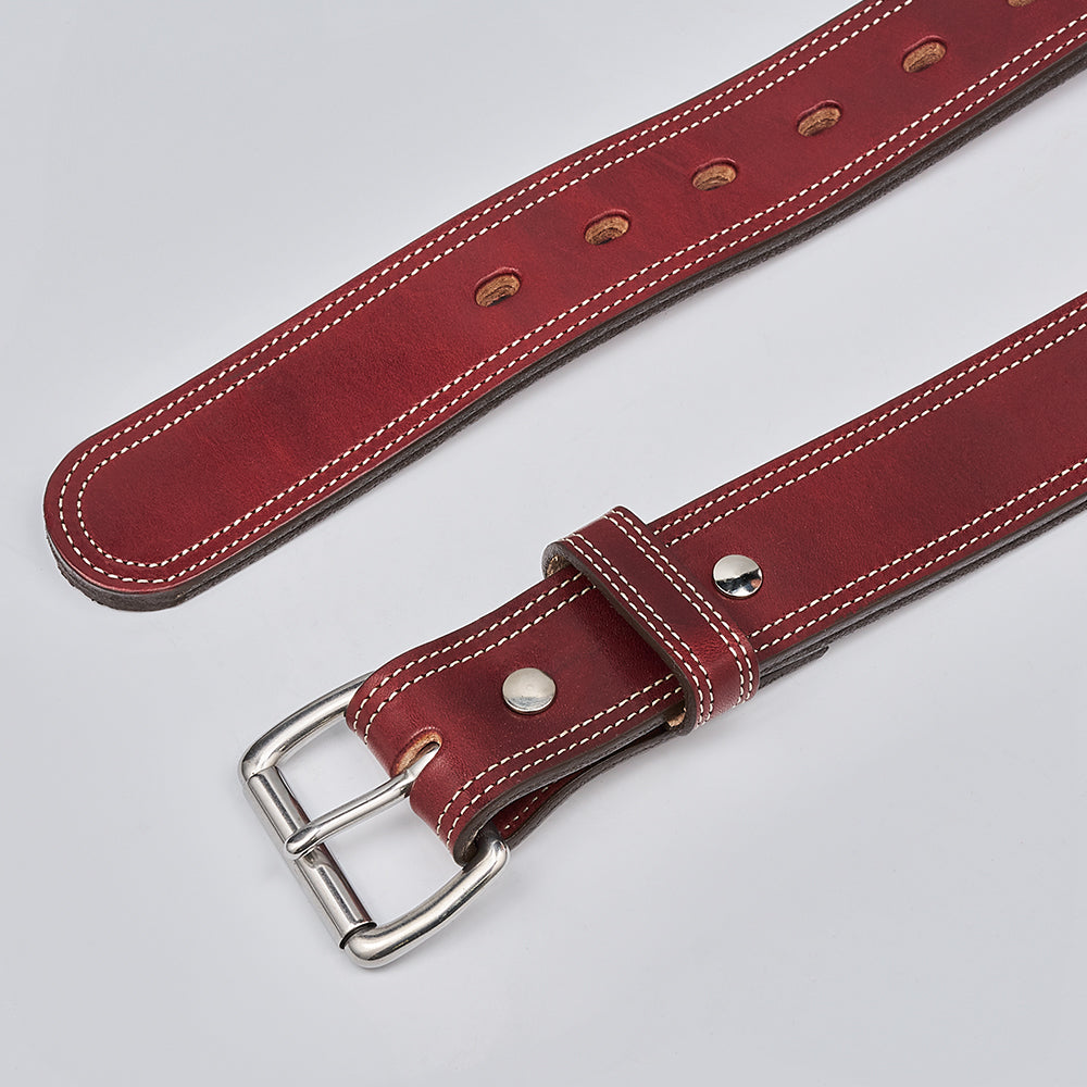 Premium Double Layer USA Made Vegetable Tanned Leather Belt - Hanks Belts