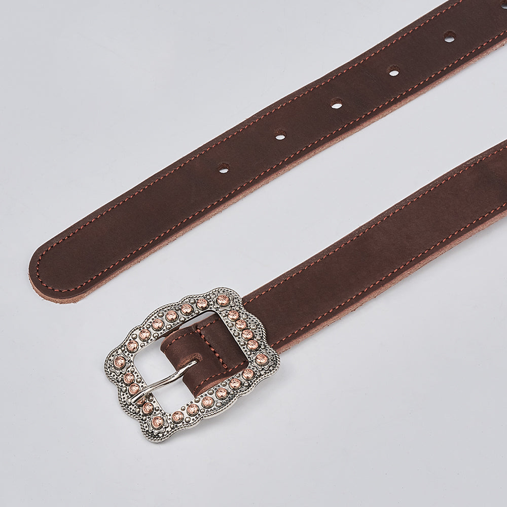 Women's Western Suede Leather Belt | Lennon - Hanks Belts
