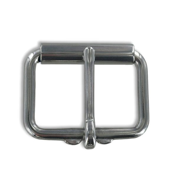 Nickel Roller 1.75" Rugged Roller Belt Buckle Replacement - Hanks Belts