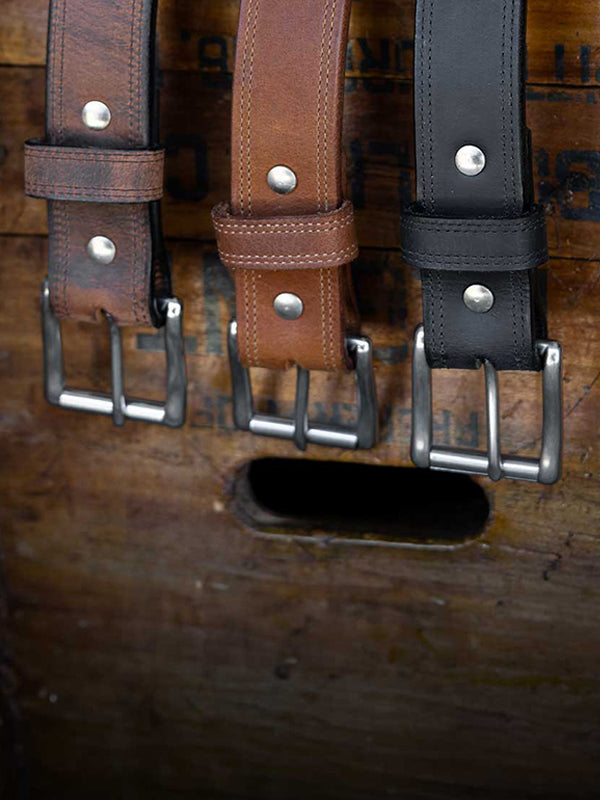 Hanks Belts - Heavy Duty Leather Belts for Men