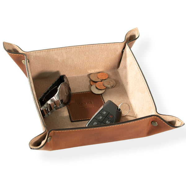 Premium Catchall Italian Leather Valet Tray Perfect Gift for Men ...
