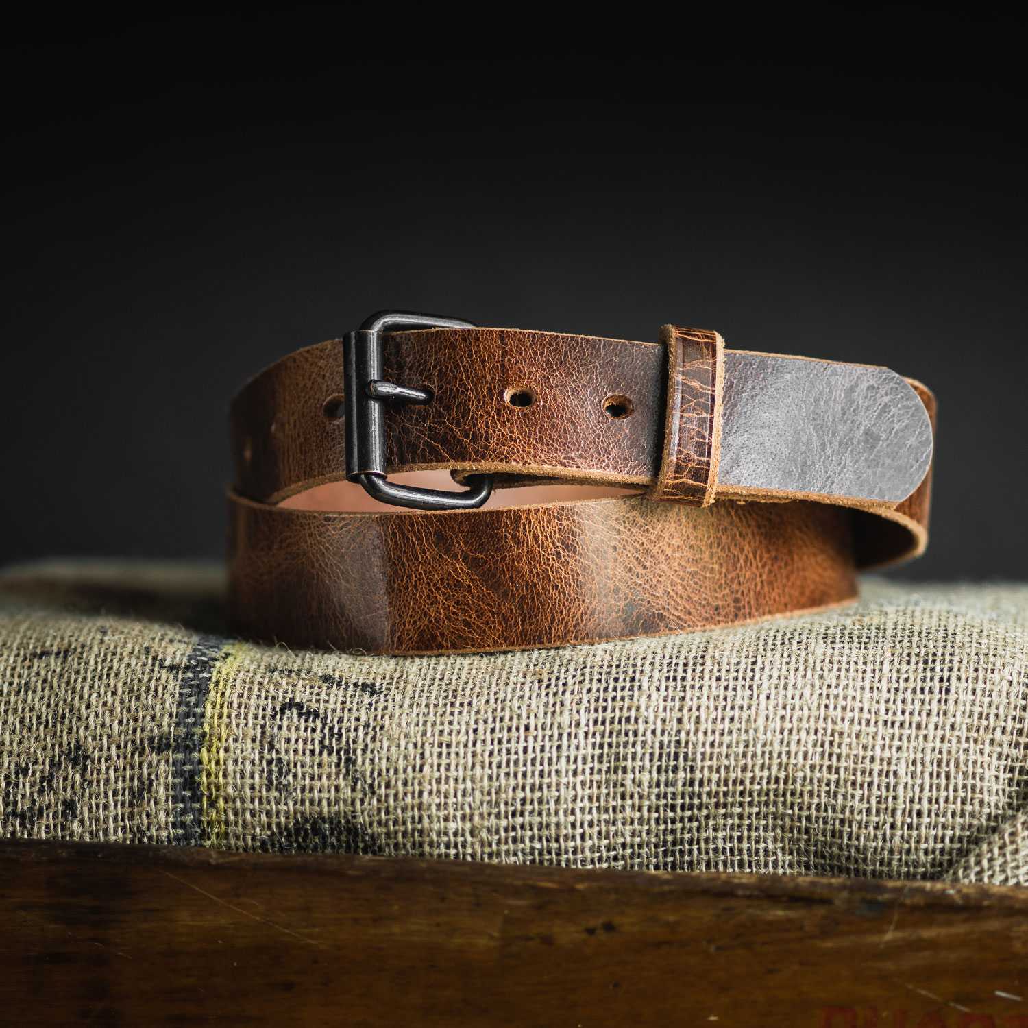 Hanks Belts USA Made Rustic Jean Belt